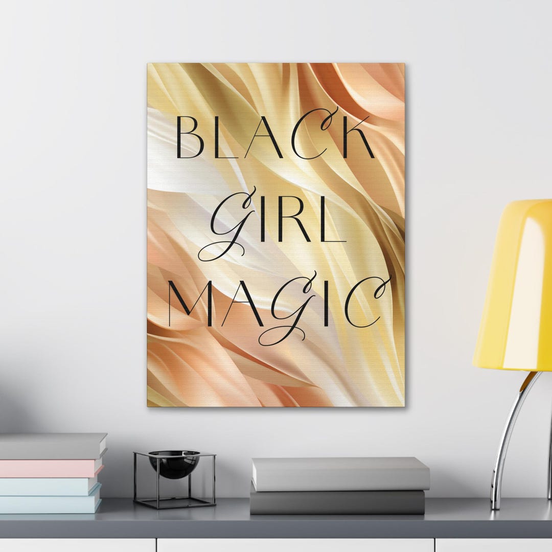 Black Girl Magic Wall Art Canvas, Decor Home Office, Bedroom and Living Room Art, Inspiration ...