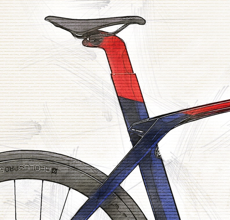 Trek Madone SLR 7 Etap 2021 Art Sketch Poster no Frame | Etsy