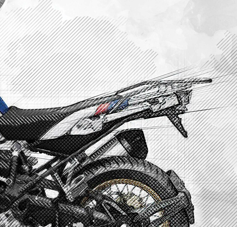 BMW R 1250 GS Adventure HP 2019, Art Sketch Poster [no Frame] - Etsy