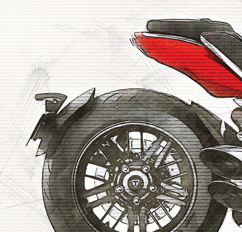 Triumph ROCKET 3 R - 2021, Art Sketch Poster [no Frame] - Etsy