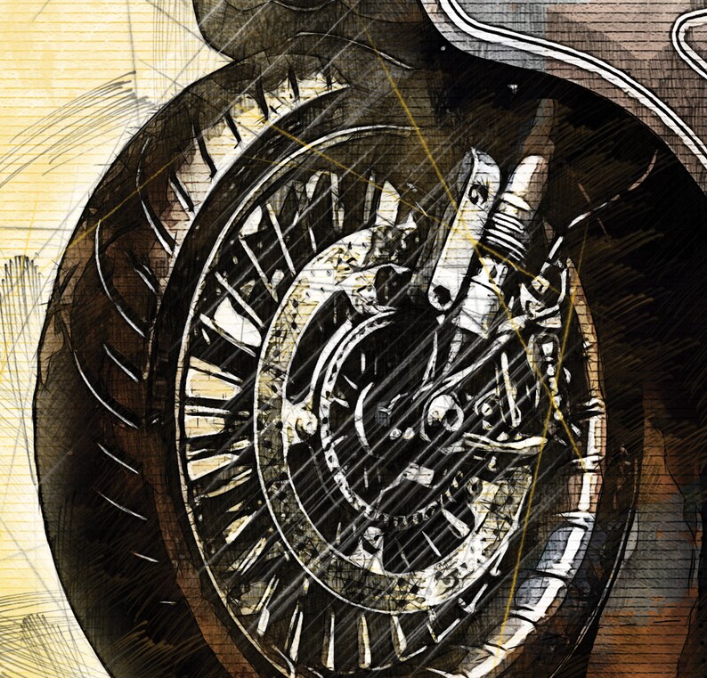 BMW R Ninet by ZILLERS Garage Art Sketch Poster no Frame - Etsy