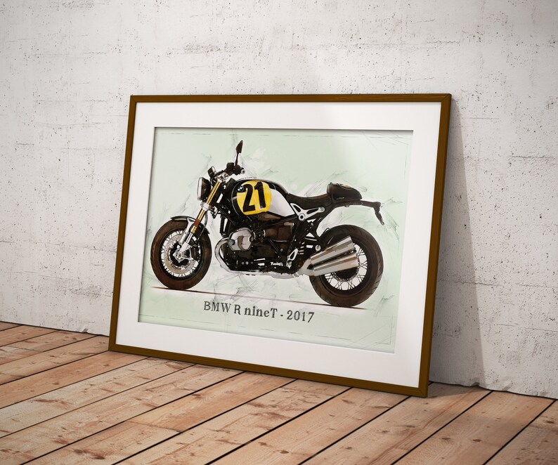 BMW R Ninet 2017 Art Sketch Poster no Frame - Etsy