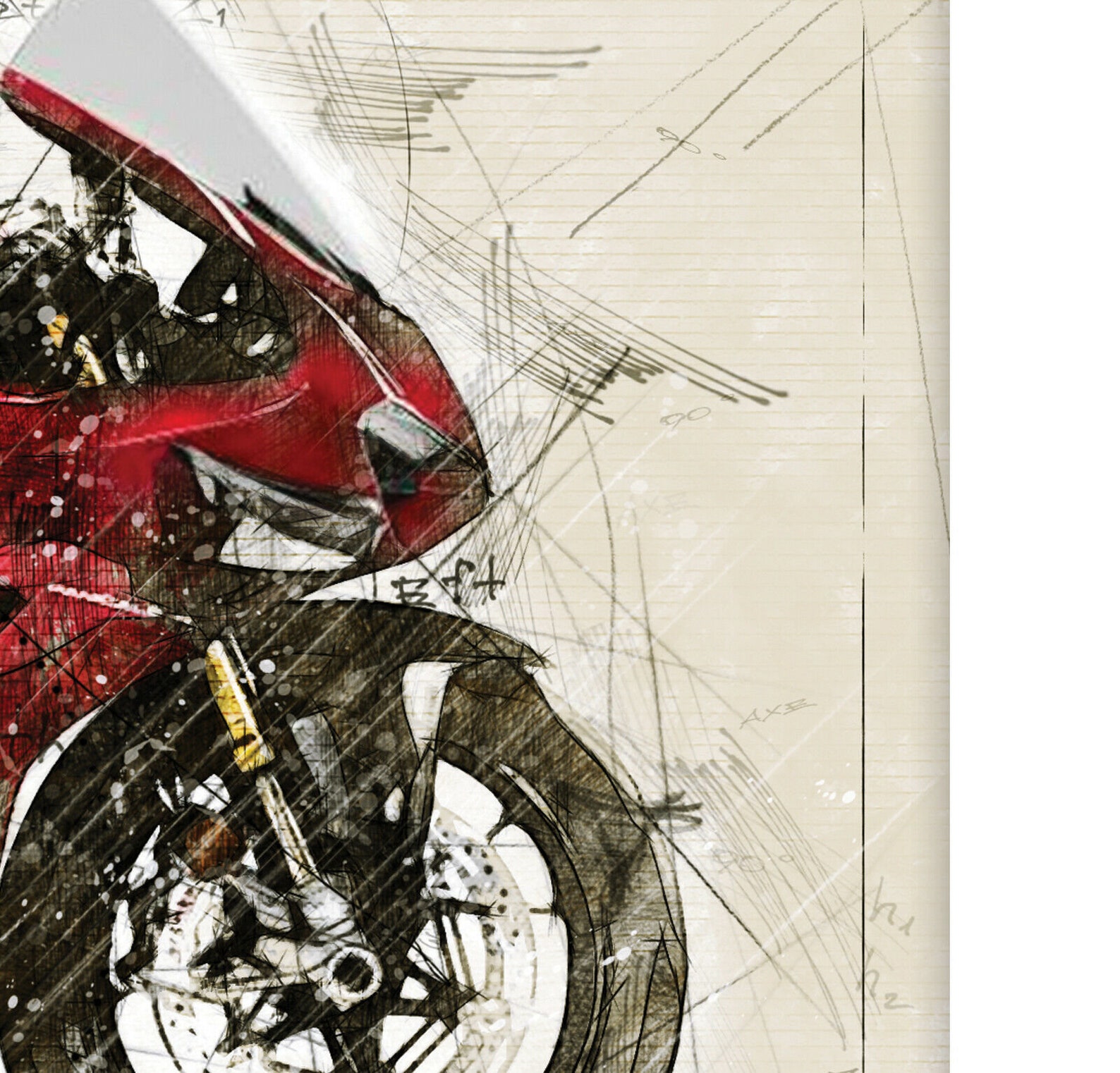 Ducati Panigale V4 R 2019 Art Sketch Poster no Frame - Etsy