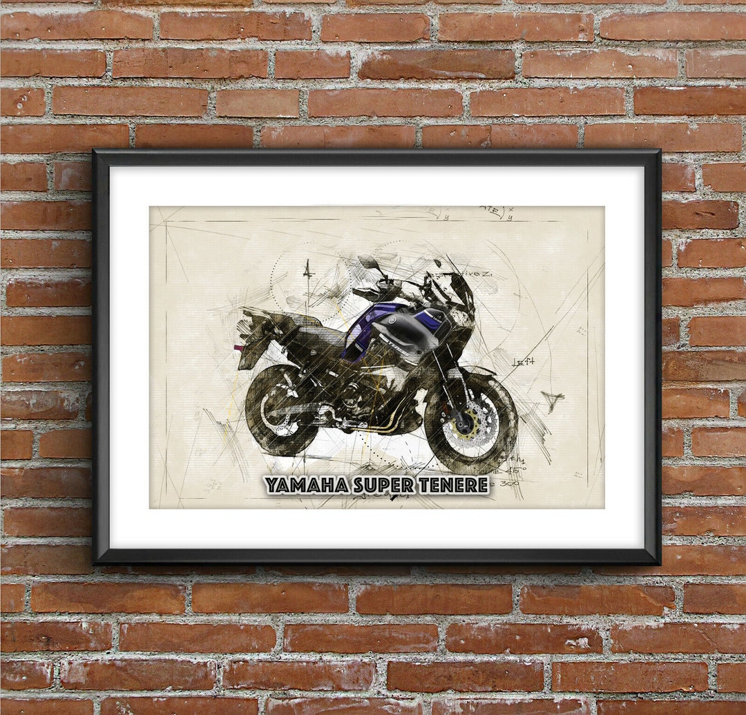 Yamaha Super Tenere, Art Sketch Poster [no Frame] - Etsy