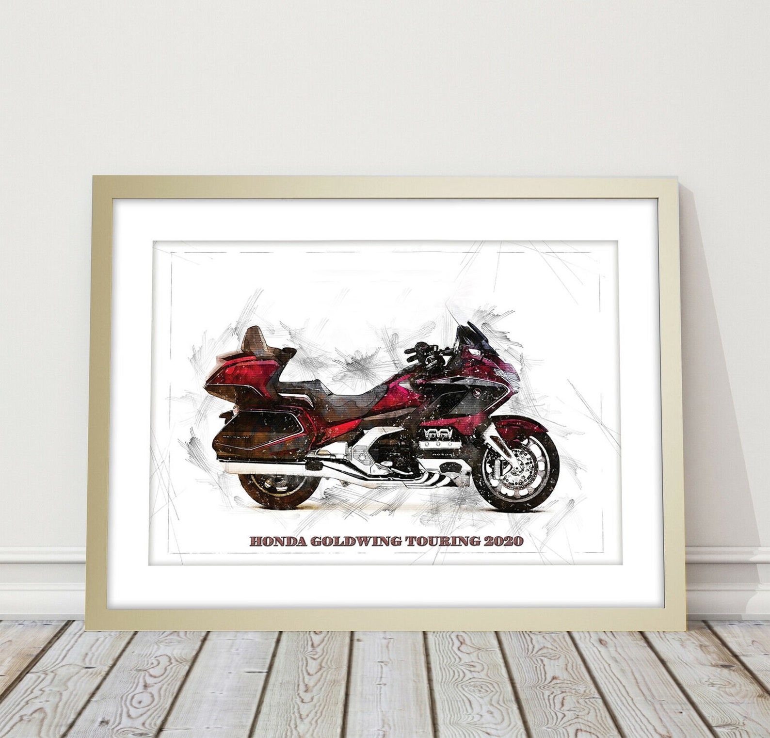 HONDA Goldwing Touring 2020 Art Sketch Poster no Frame - Etsy