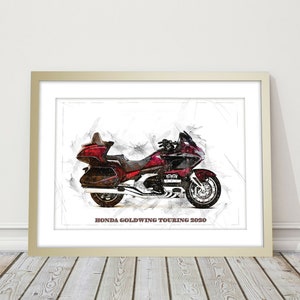 HONDA Goldwing Touring 2020 Art Sketch Poster no Frame - Etsy