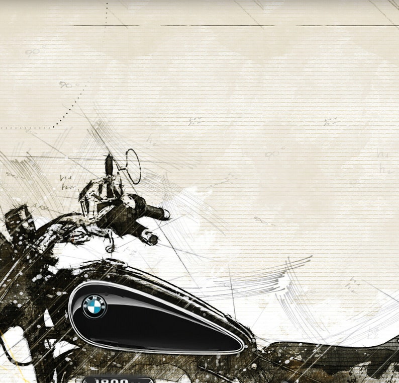 BMW R18 2021 Art Sketch Poster no Frame - Etsy