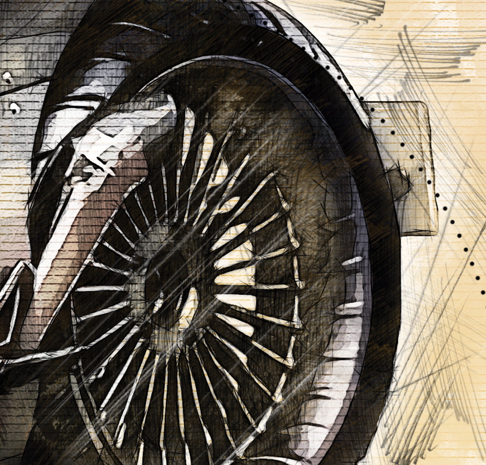 BMW R Ninet by ZILLERS Garage Art Sketch Poster no Frame | Etsy