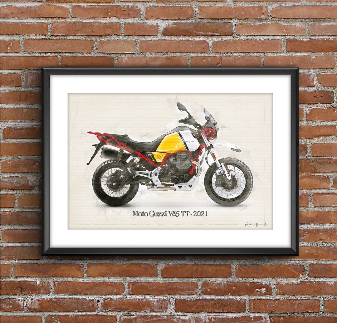 Moto Guzzi V85TT - 2021, Art Sketch Poster [no Frame] - Etsy