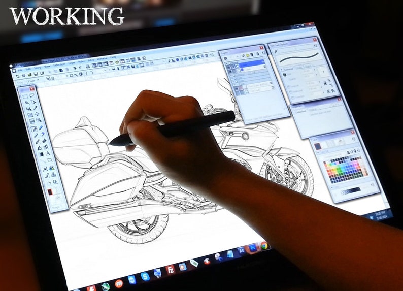 BMW R1150RT 2002 Art Sketch Poster no Frame | Etsy