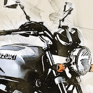 Suzuki GSX 1400 (2002), Art Sketch Poster [without Frame] - Etsy