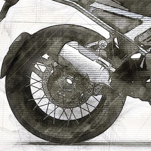 BMW R 1300 GS Adventure, Art Sketch Poster [no Frame] - Etsy