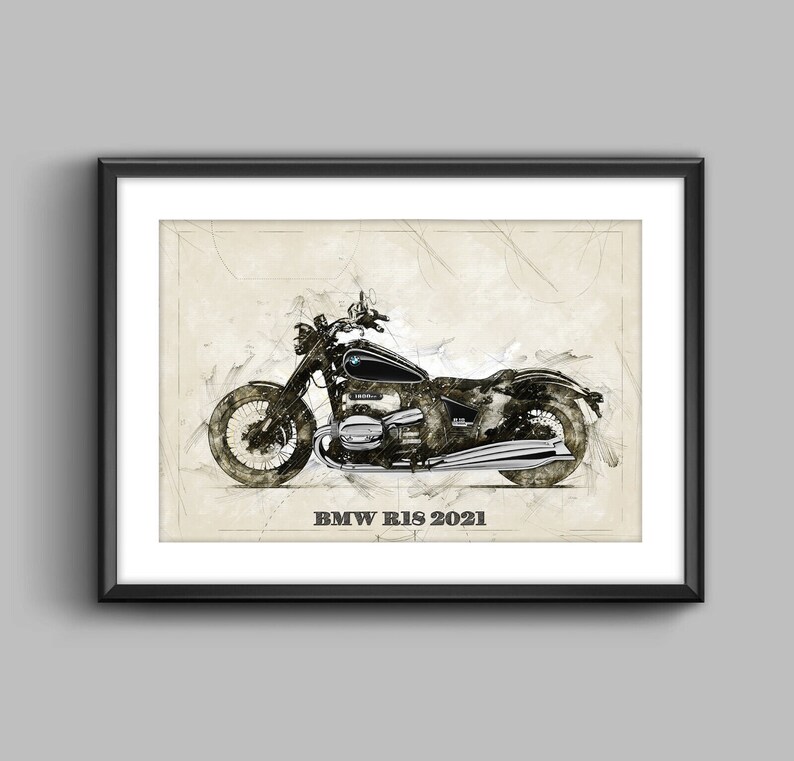 BMW R18 2021 Art Sketch Poster no Frame - Etsy
