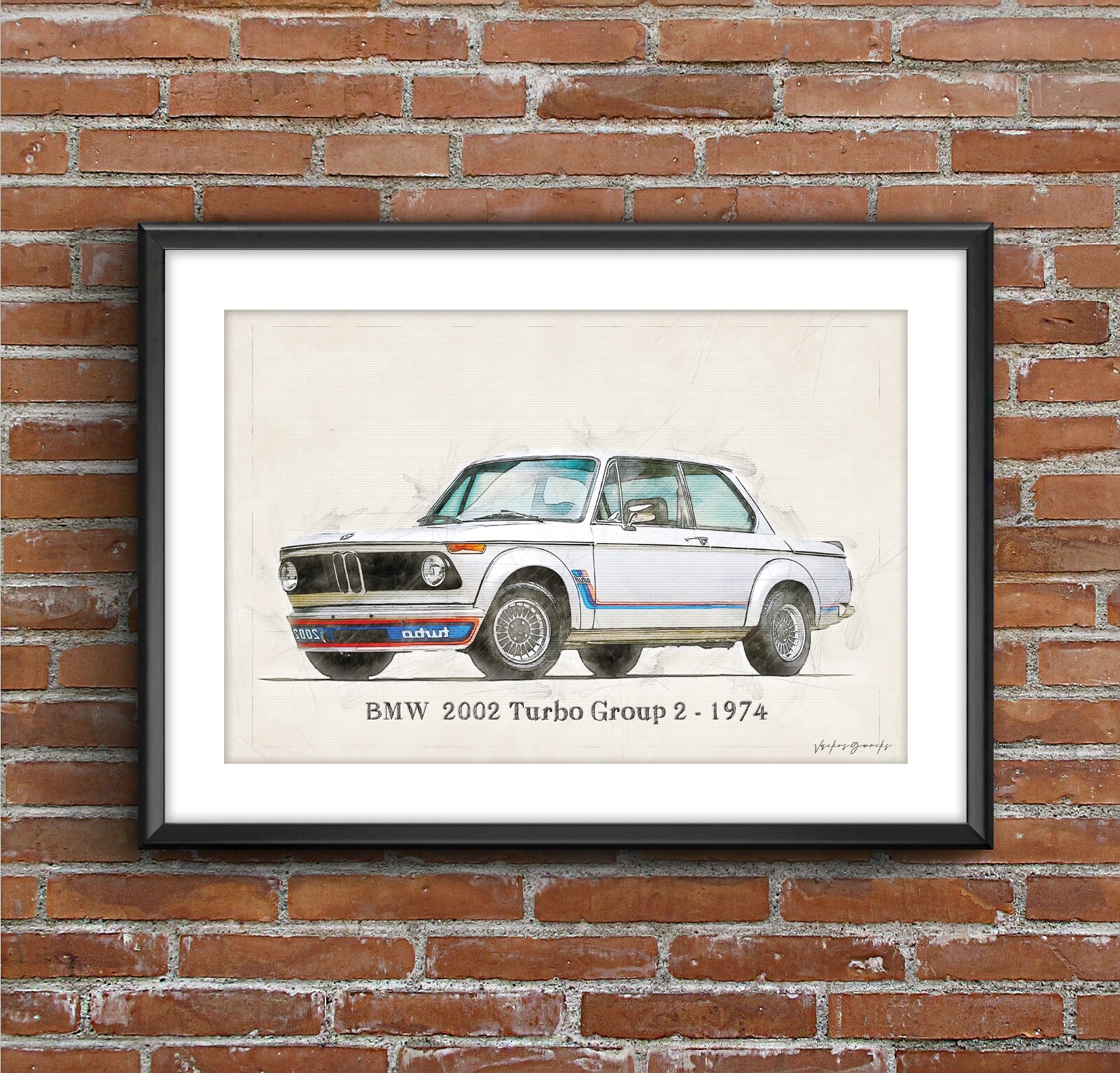 BMW 2002 Turbo group 2 Engine BMW M31 1974-1975 art | Etsy