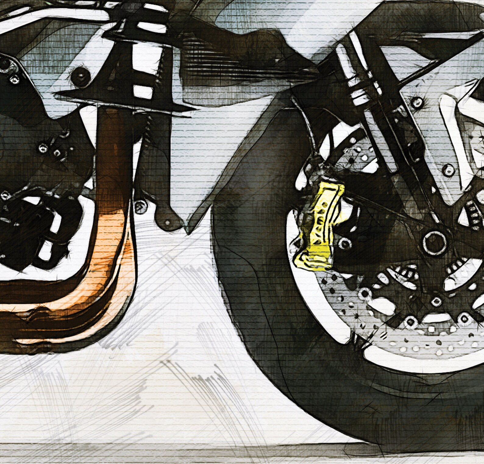 Kawasaki Ninja H2™R 2020 Art Sketch Poster no Frame - Etsy