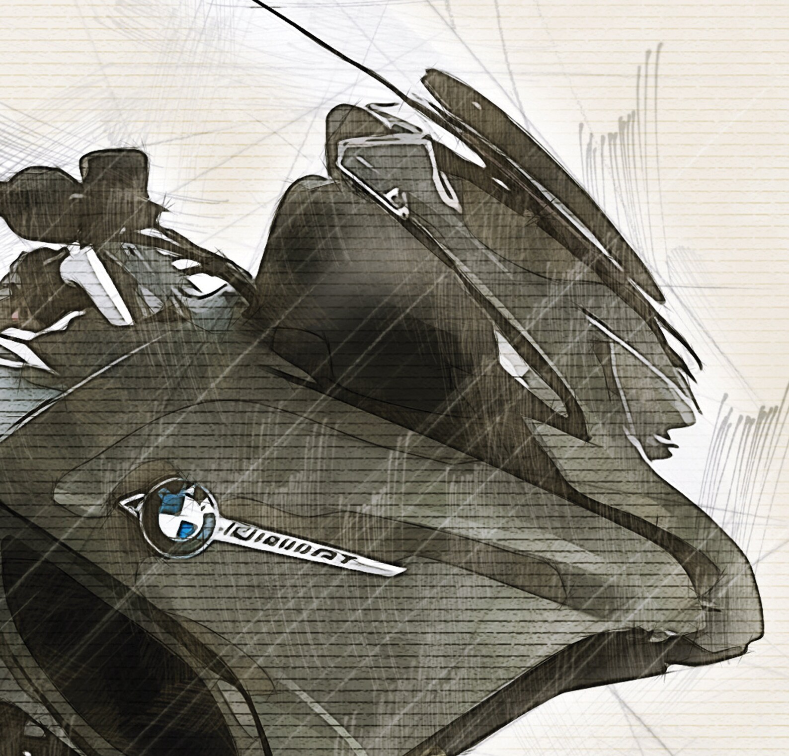 BMW R 1200 RT 2015 Art Sketch Poster no Frame - Etsy