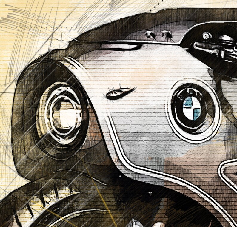 BMW R Ninet by ZILLERS Garage Art Sketch Poster no Frame - Etsy