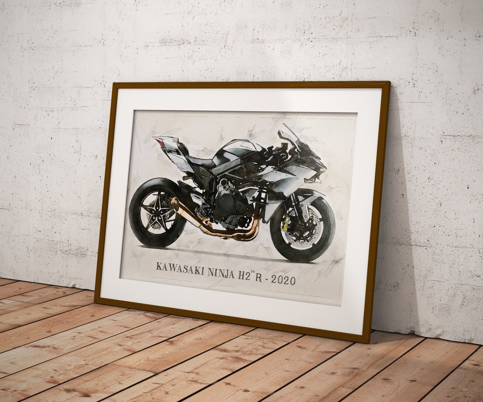 Kawasaki Ninja H2™R 2020 Art Sketch Poster no Frame - Etsy