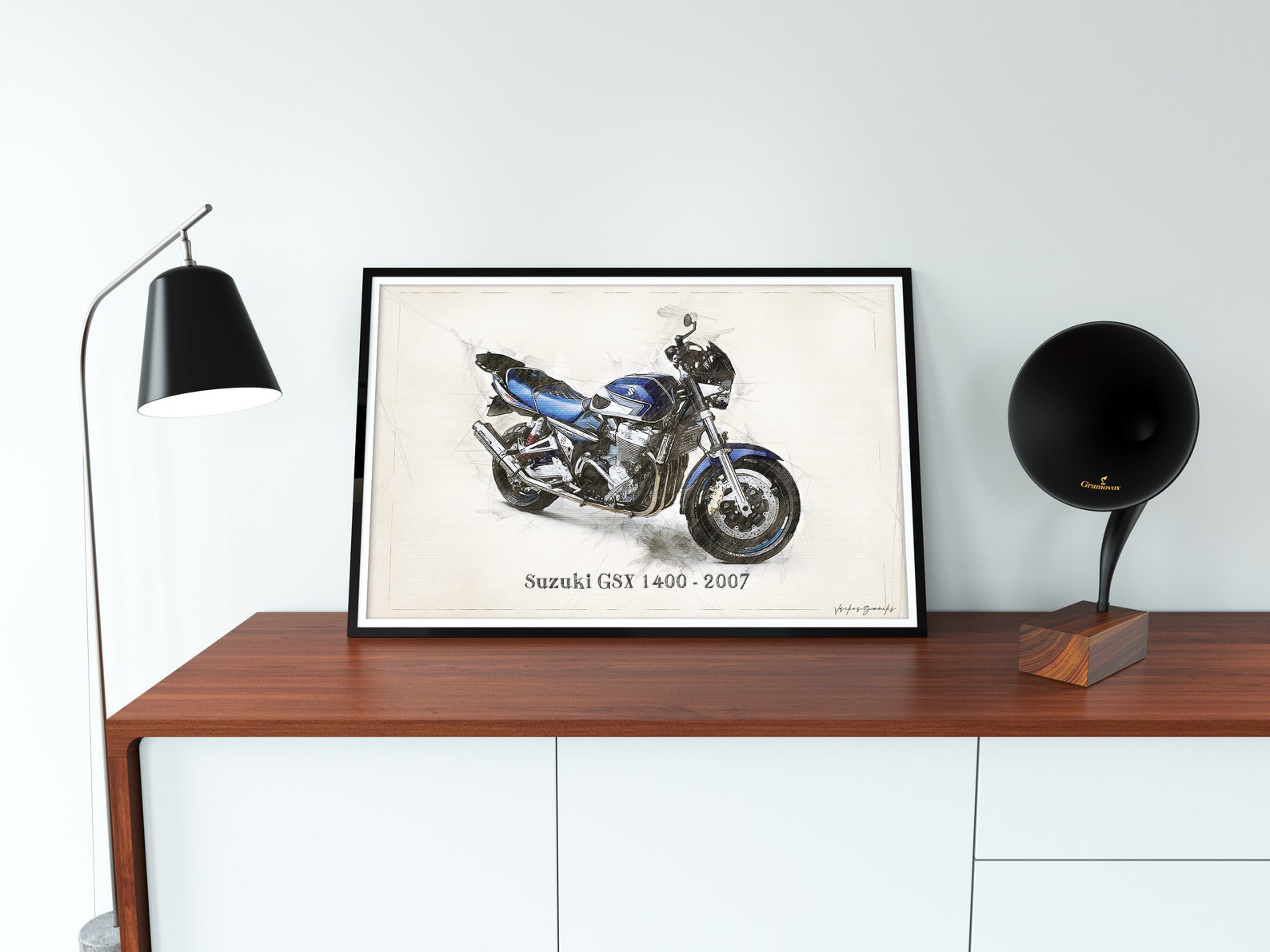 Suzuki GSX 1400 (2007), Art Sketch Poster [without Frame] - Etsy