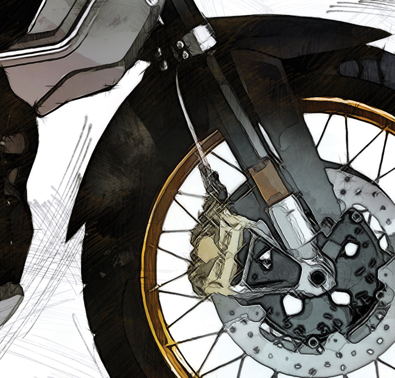 BMW R 1250 GS Adventure - 2020, Art Sketch Poster [no Frame] - Etsy