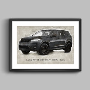 Land Rover Discovery Sport - 2020, Art Sketch Poster [no Frame] - Etsy