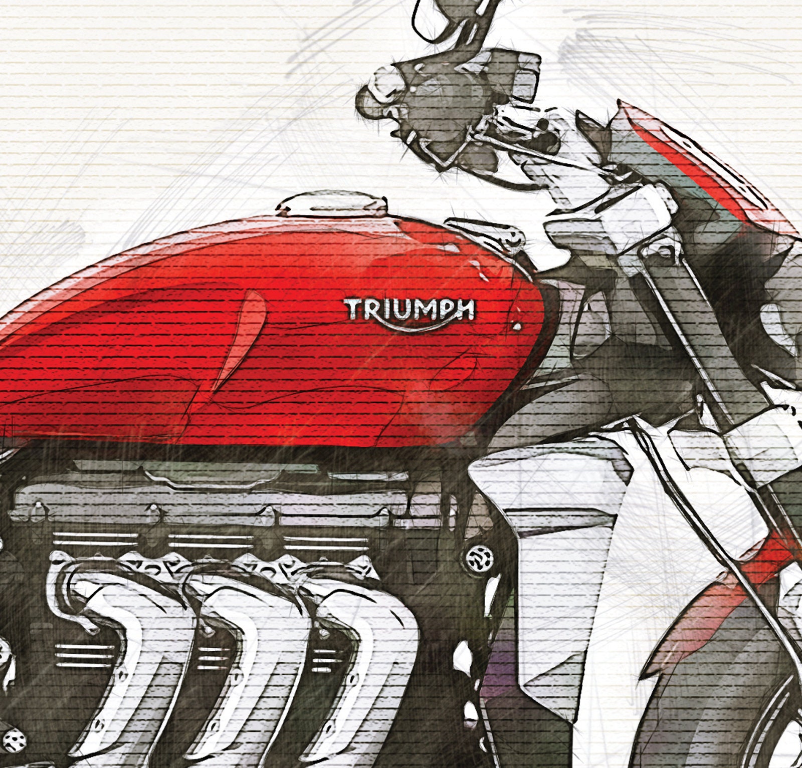 Triumph ROCKET 3 R - 2021, Art Sketch Poster [no Frame] - Etsy