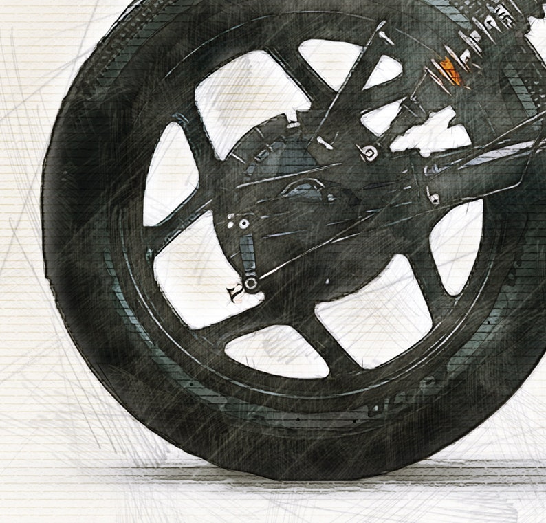 The Mutant: BMW R100 by WYLD Garage Art Sketch Poster no - Etsy