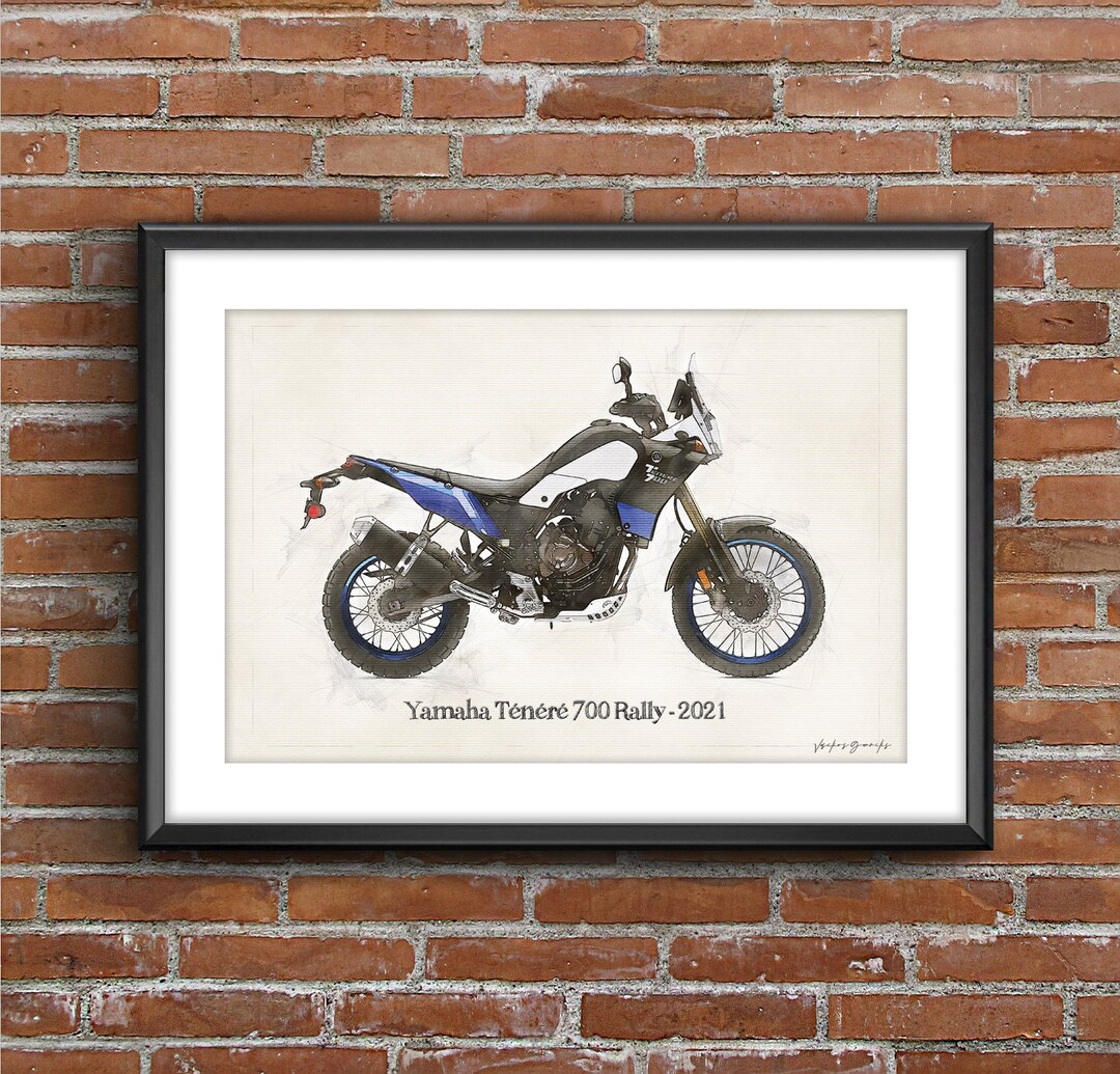 Yamaha Ténéré 700 Rally - 2021, Art Sketch Poster [no Frame] - Etsy