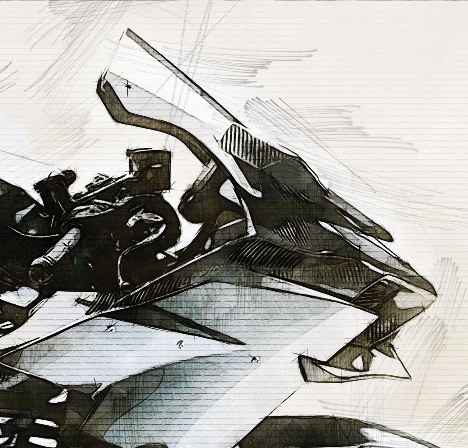 Kawasaki Ninja H2™R 2020 Art Sketch Poster no Frame - Etsy