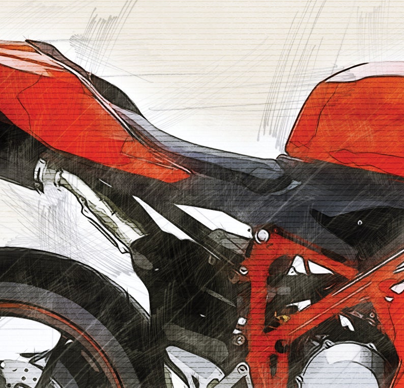 Ducati 1098S, Art Sketch Poster [no Frame] - Etsy