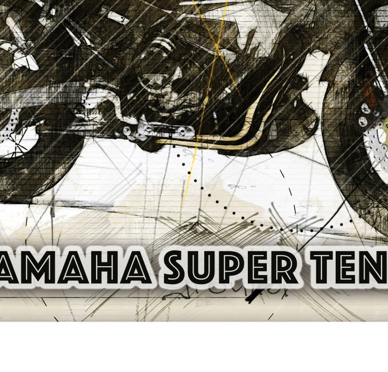 Yamaha Super Tenere, Art Sketch Poster [no Frame] - Etsy