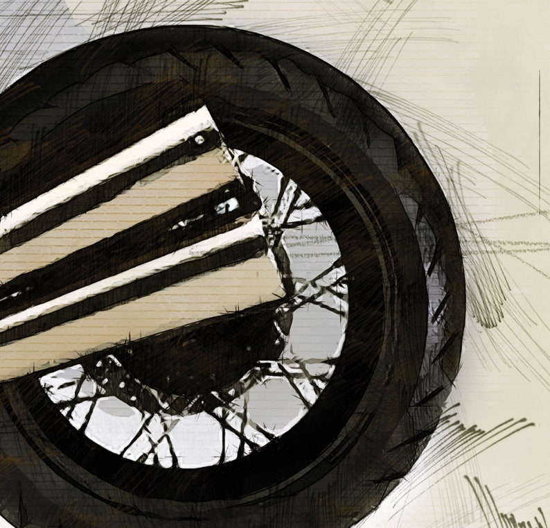 BMW R Ninet 2020 Art Sketch Poster no Frame - Etsy