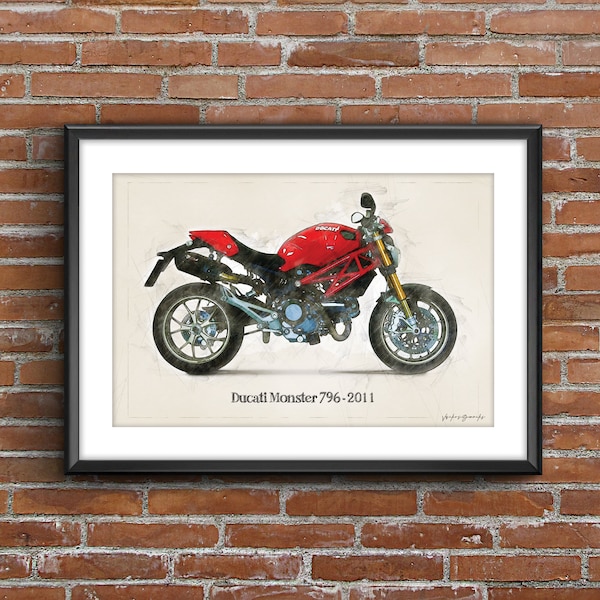 Ducati Art Print - Etsy