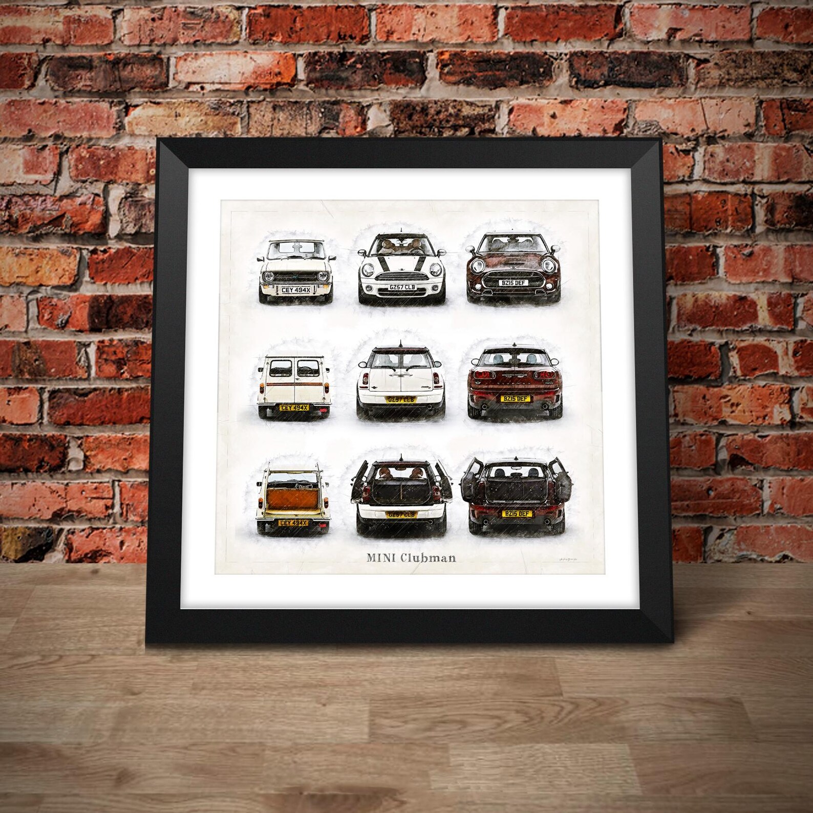 Mini Cooper - Clubman, Art Sketch Poster [DIGITAL] - Etsy