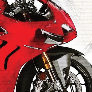Ducati Panigale V4 S - 2020, Art Sketch Poster [no Frame] - Etsy