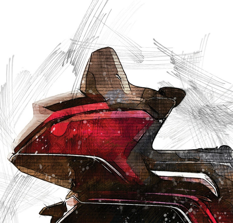 HONDA Goldwing Touring 2020 Art Sketch Poster no Frame - Etsy