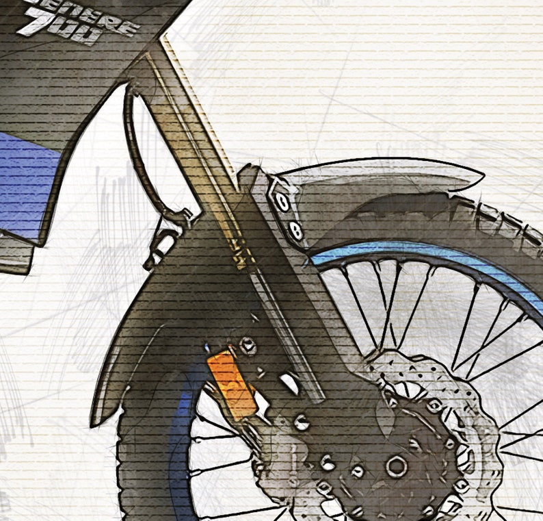 Yamaha Ténéré 700 Rally 2021 Art Sketch Poster no Frame - Etsy