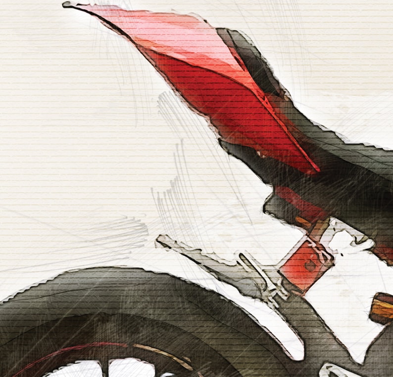 Ducati Panigale V4 2018 Art Sketch Poster no Frame - Etsy