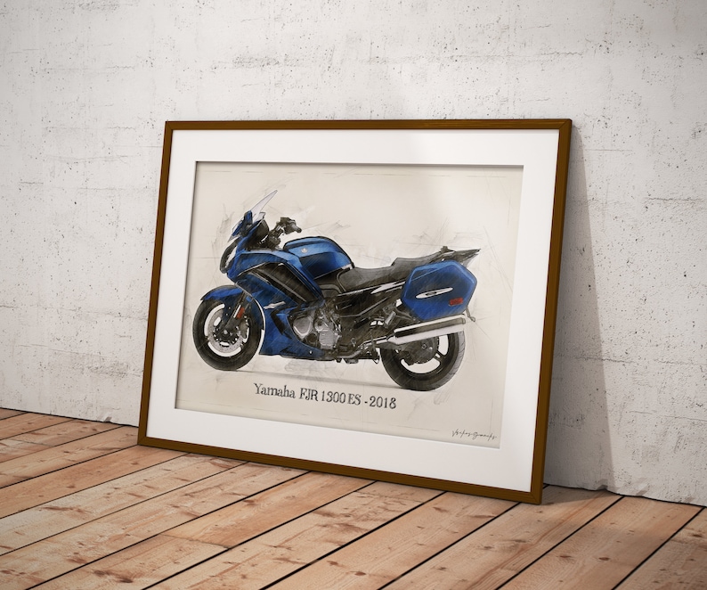 Yamaha FJR 1300 ES - 2018, Art Sketch Poster [no Frame] - Etsy