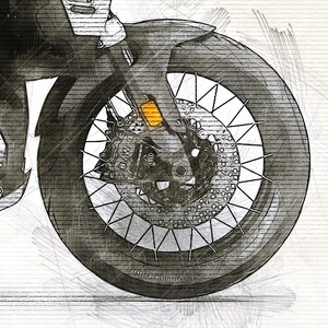 BMW R 1300 GS Adventure, Art Sketch Poster [no Frame] - Etsy