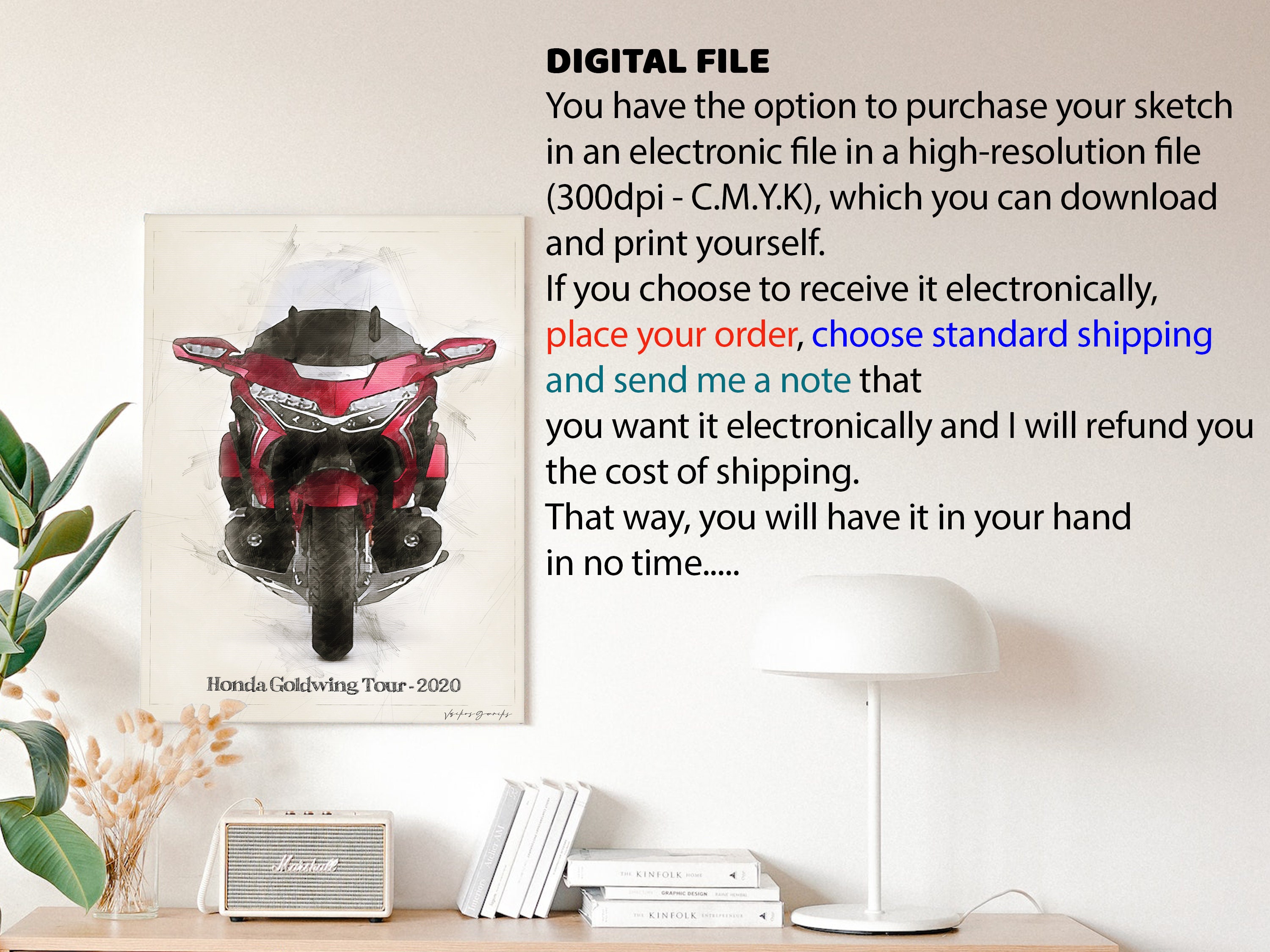 BMW R18 2021 Art Sketch Poster no Frame - Etsy