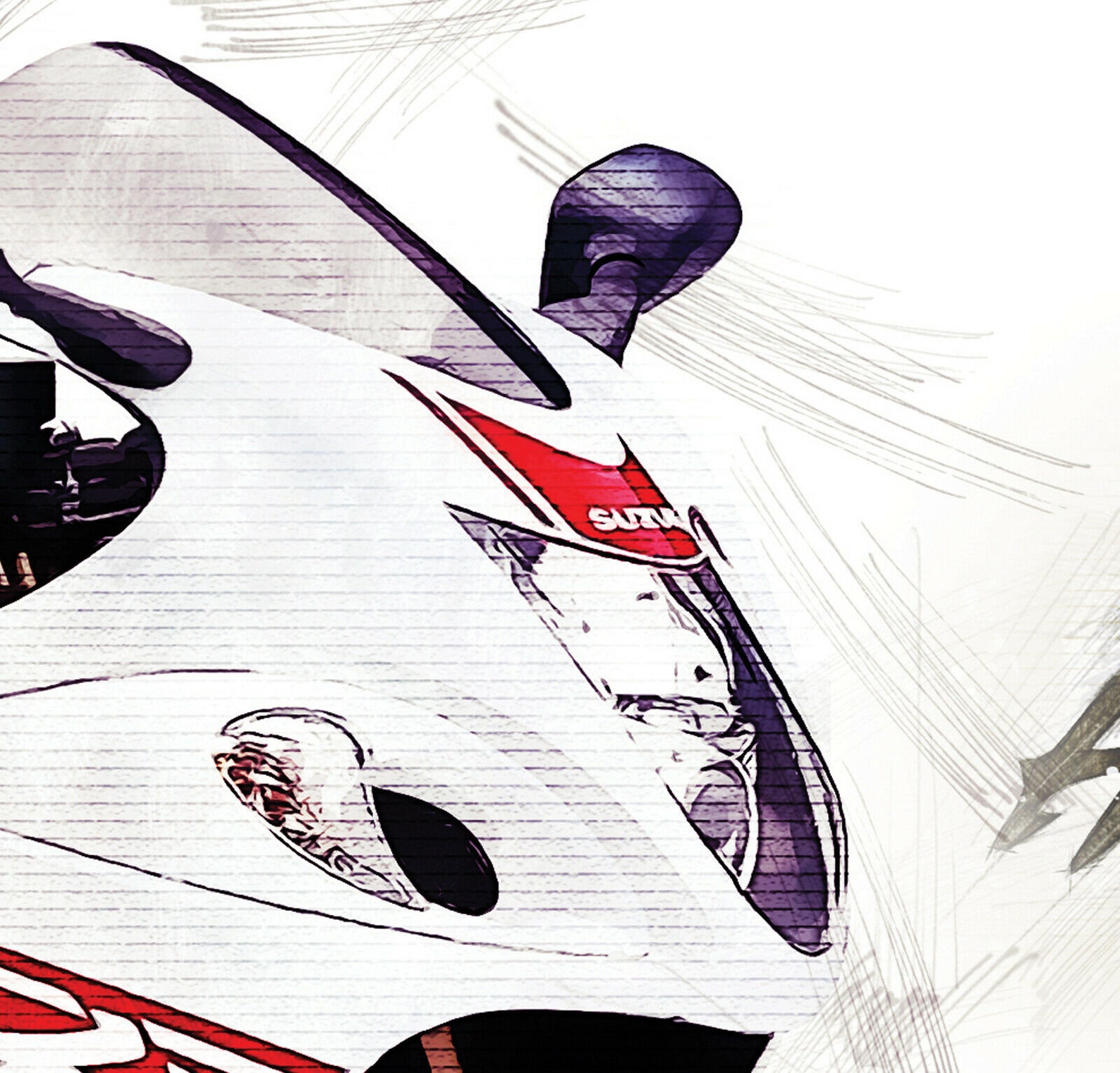 Suzuki Hayabusa (2020), Art Sketch Poster [no Frame] - Etsy