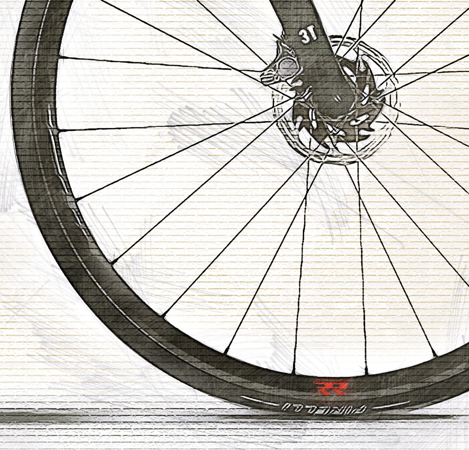 3T STRADA RIVAL AXS 2X12 – Cycling Print - Art Sketch Poster [no Frame ...
