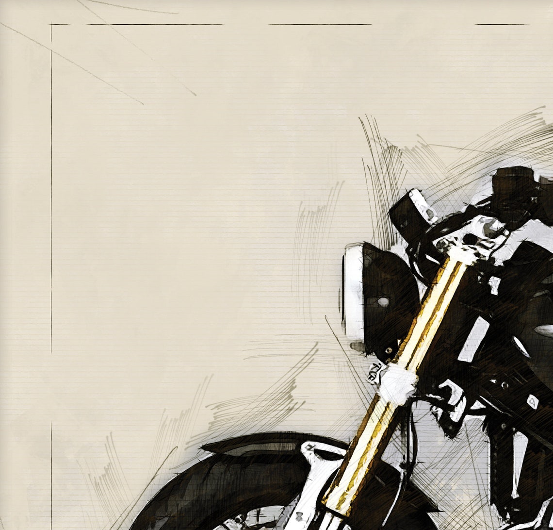 BMW R Ninet 2020 Art Sketch Poster no Frame | Etsy
