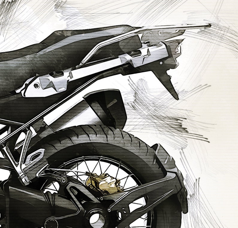 BMW R 1250 GS 2020 Art Sketch Poster no Frame - Etsy