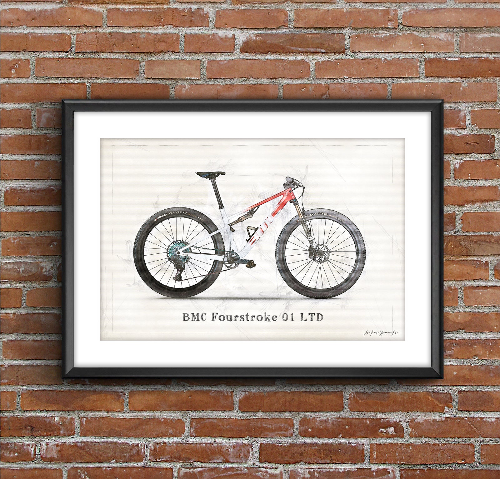BMC Fourstroke 01 LTD - Art Sketch Poster [no Frame] - Etsy