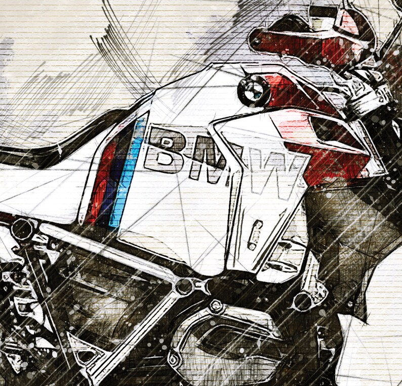 BMW Dakar Rally R1200GS "gaston", Art Sketch Poster [no Frame] - Etsy