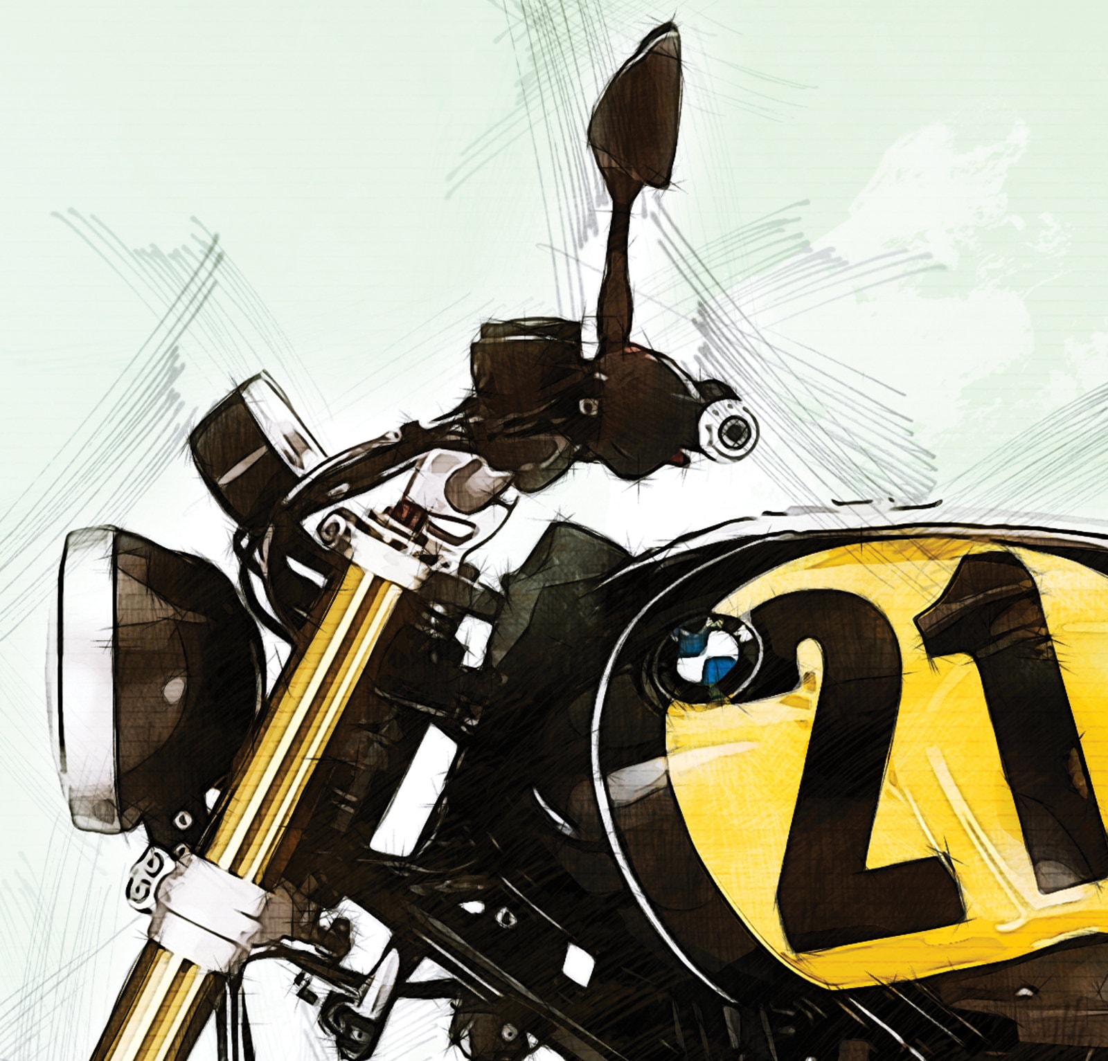 BMW R Ninet 2017 Art Sketch Poster no Frame | Etsy