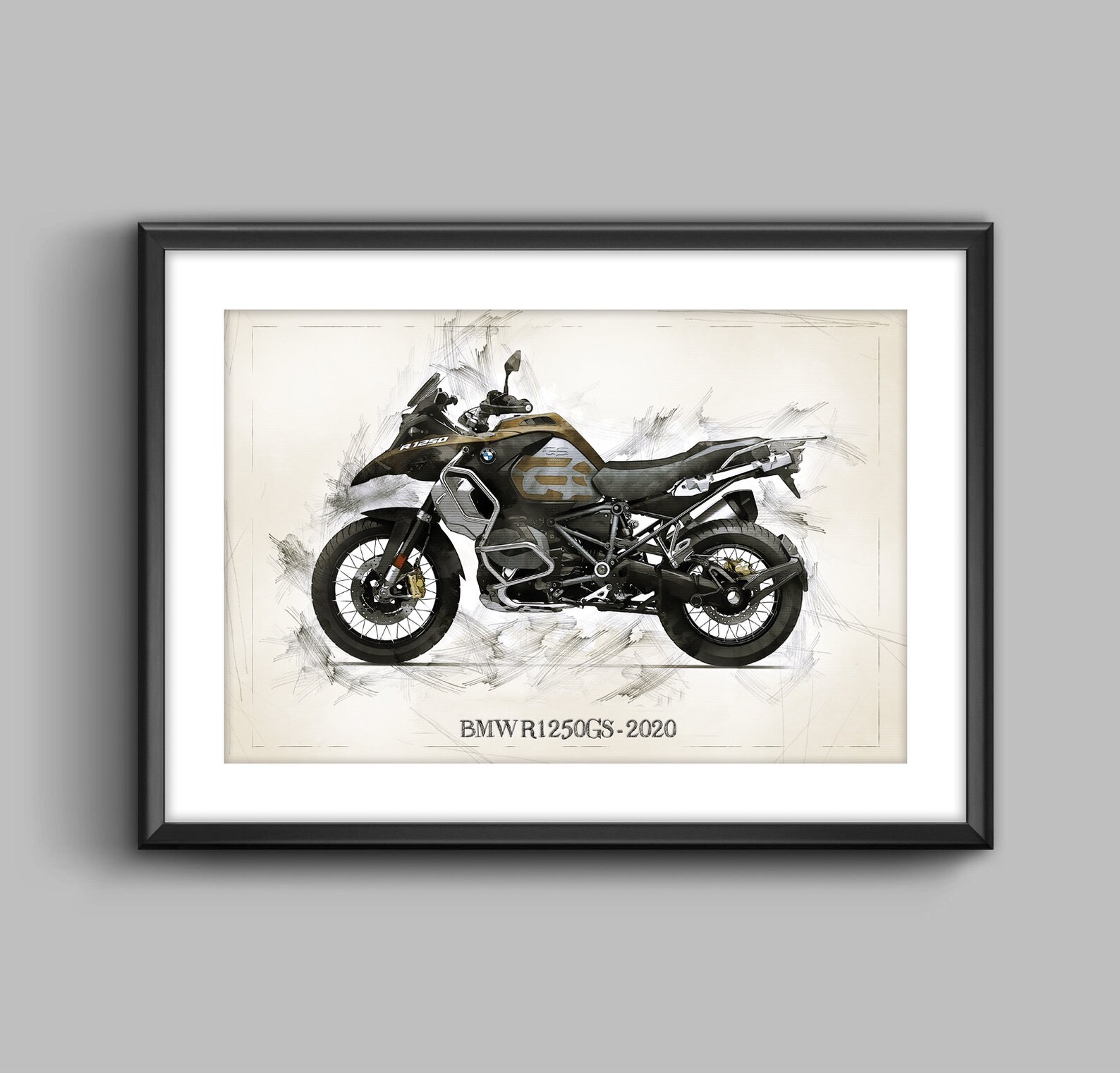 BMW R 1250 GS 2020 Art Sketch Poster no Frame - Etsy