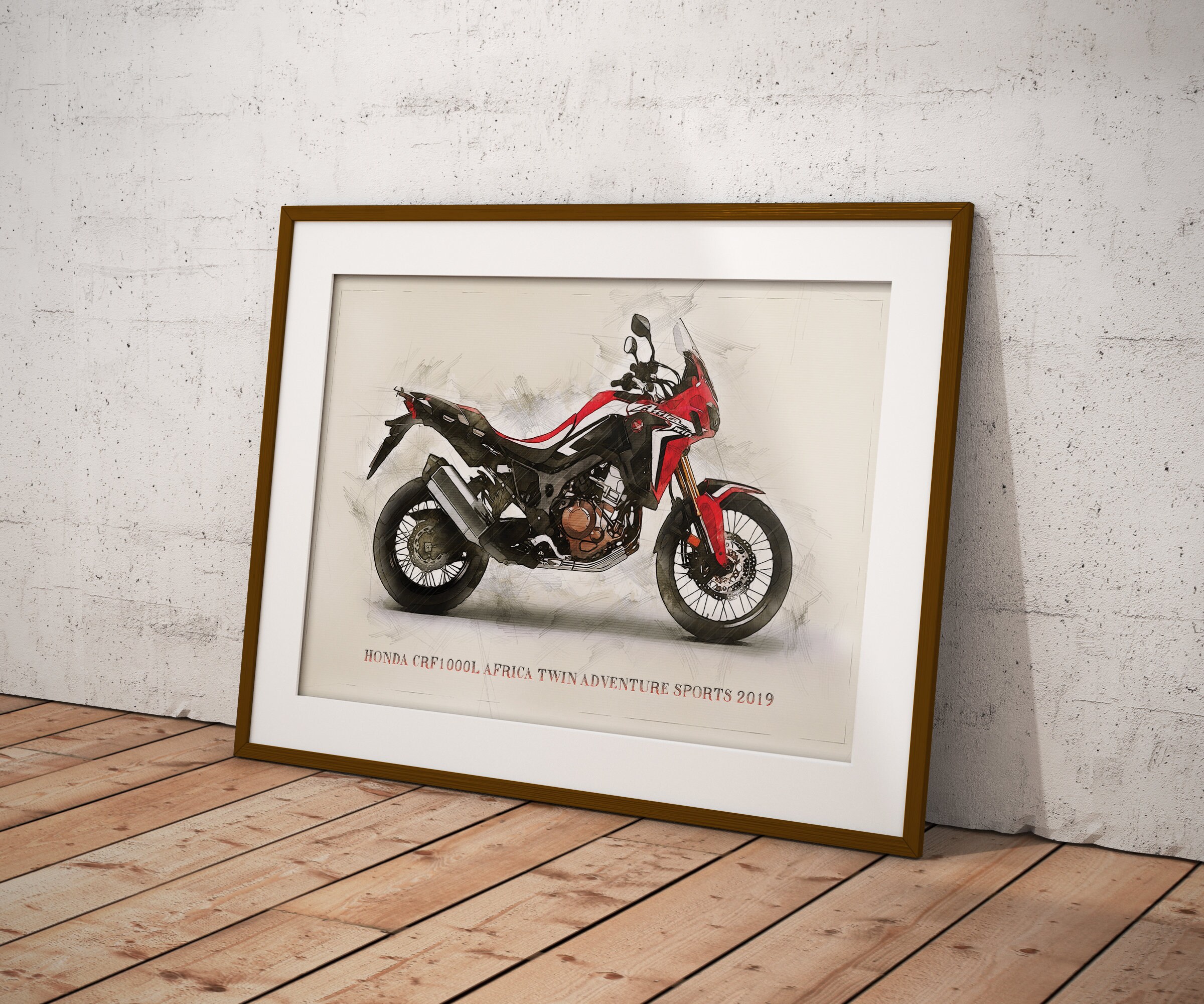 Honda CRF1000L Africa Twin -2016, Art Sketch Poster [no Frame] - Etsy